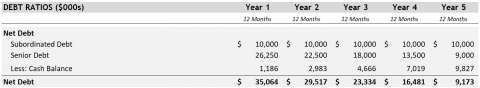 Private Equity Debt Ratio Analysis | A Simple Model